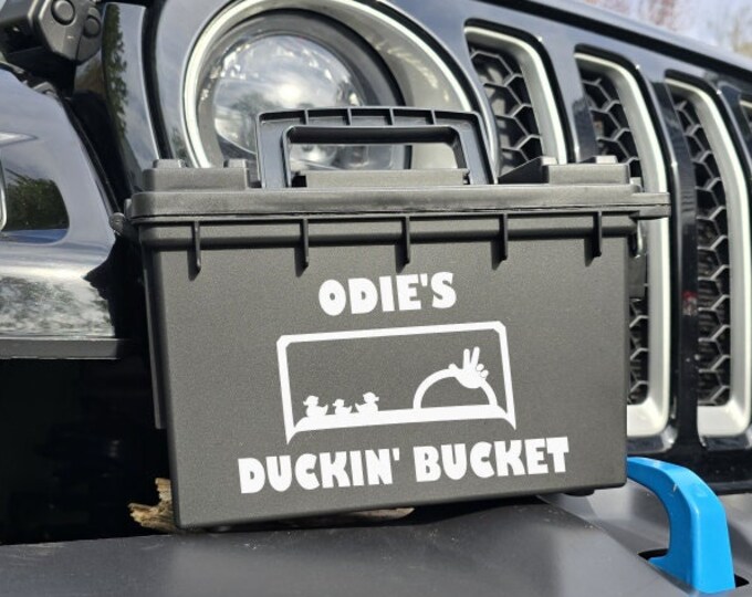 Duck Duck Holder, Black - Personalized Rubber Duck Storage, Duck Carry ...