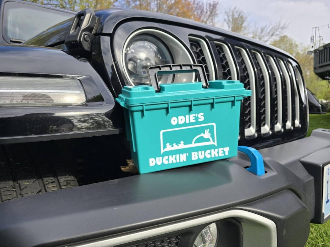 Duck Duck Holder, Teal - Personalized Rubber Duck Storage, Duck Carry ...