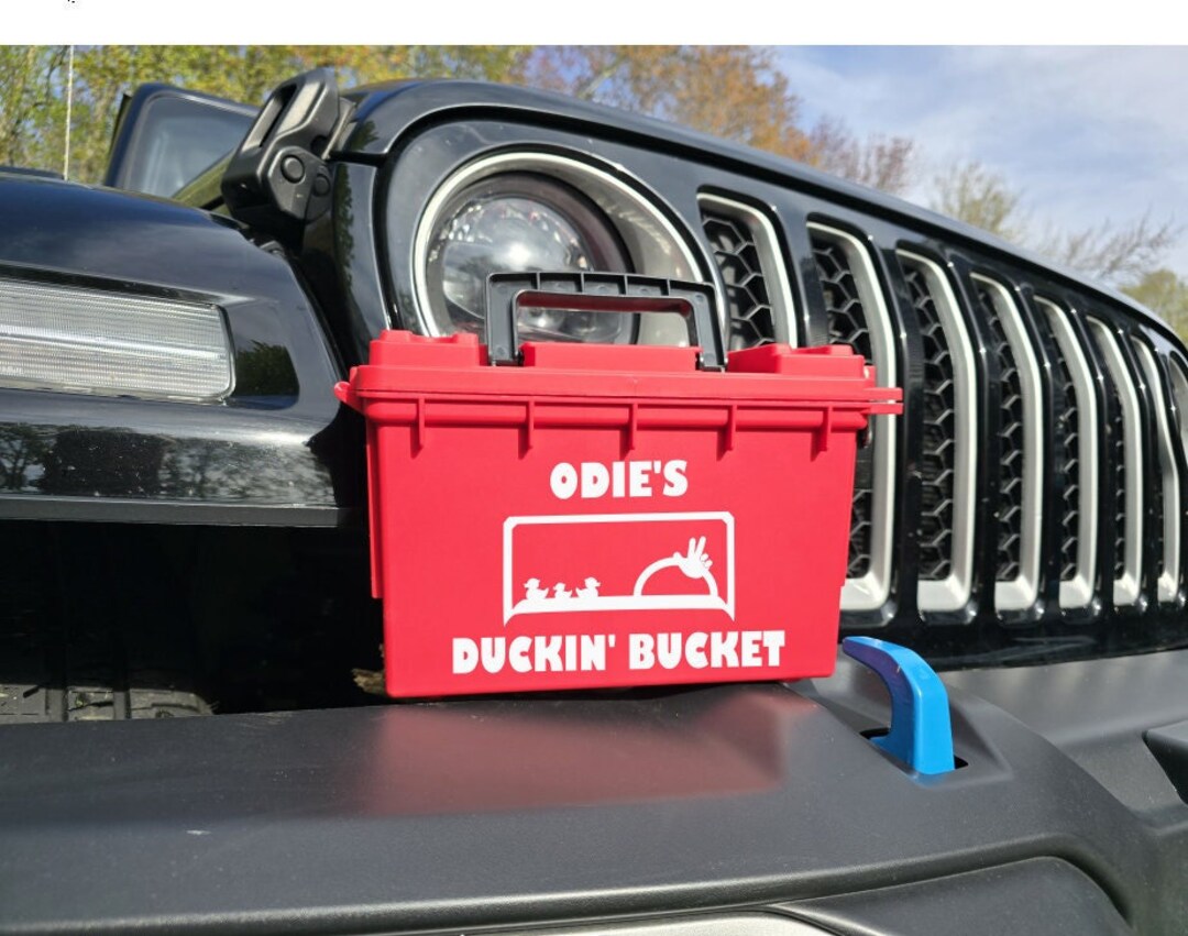 Duck Duck Holder, Red - Personalized Rubber Duck Storage, Duck Carry ...