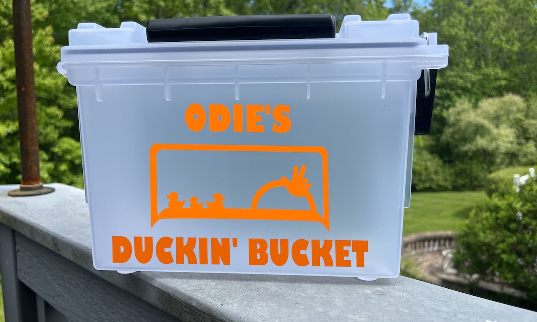 Duck Duck Holder, Clear Personalized Rubber Duck Storage, Duck Carry ...
