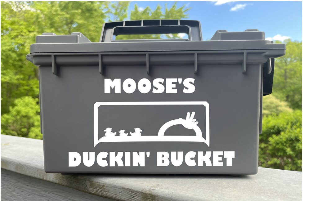 Duck Duck Holder, Gray Personalized Rubber Duck Storage, Duck Carry ...