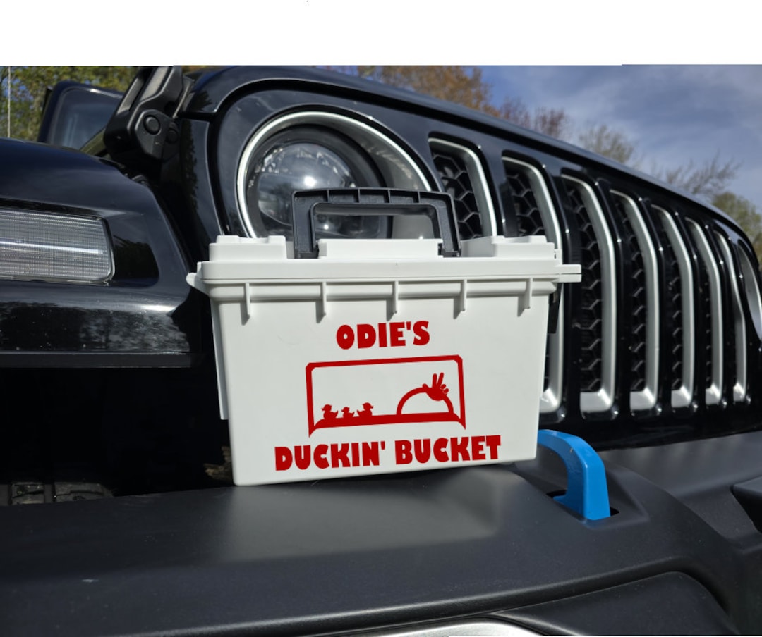 Duck Duck Holder, White - Personalized Rubber Duck Storage, Duck Carry ...