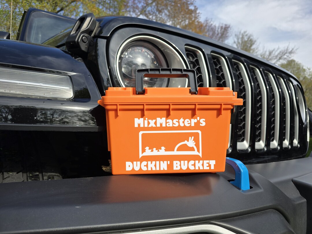 Duck Duck Holder, Orange - Personalized Rubber Duck Storage, Duck Carry ...