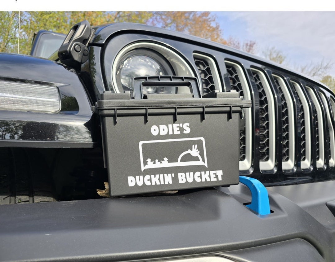 Duck Duck Holder, Black - Personalized Rubber Duck Storage, Duck Carry ...