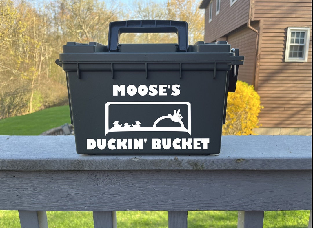 Duck Duck Holder, Black Personalized Rubber Duck Storage, Duck Carry ...