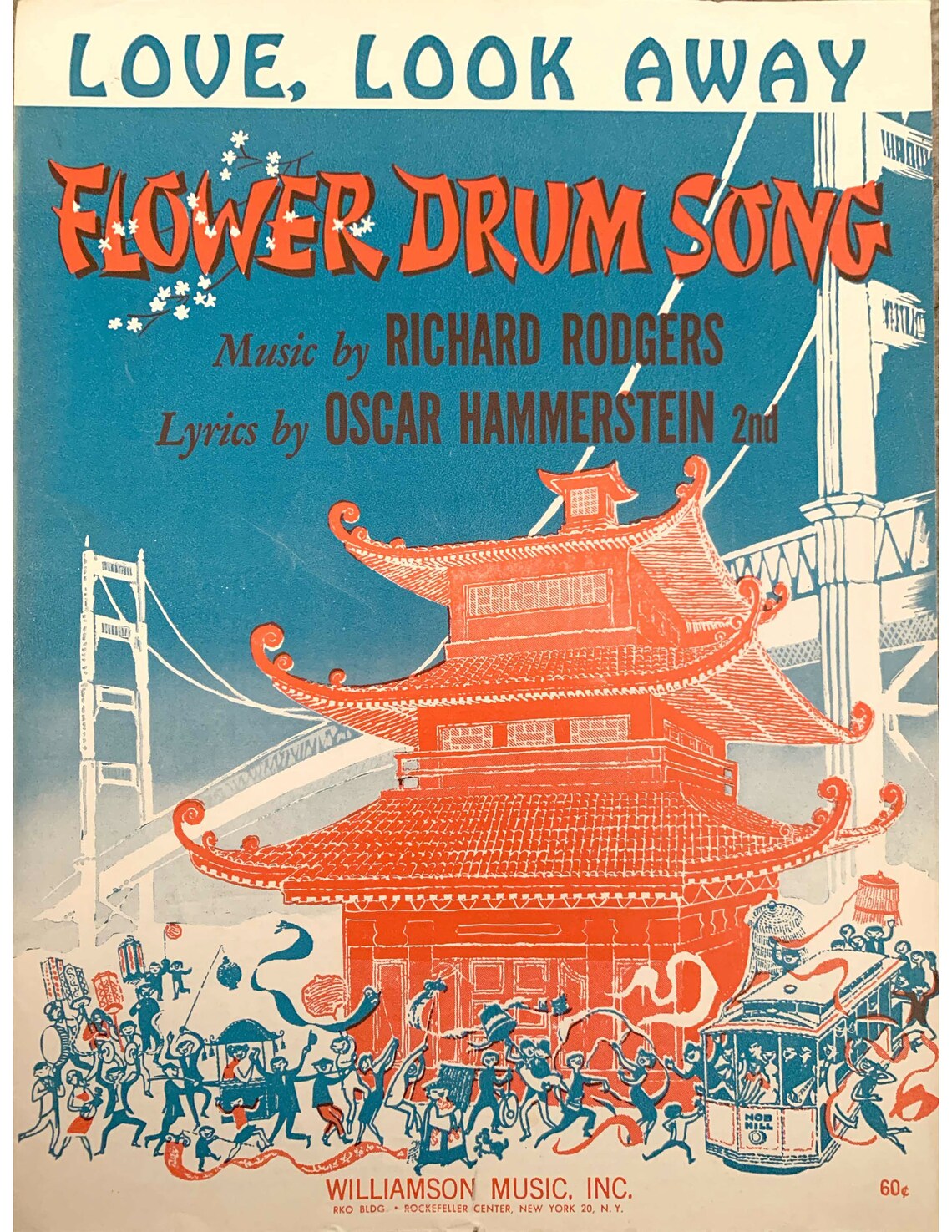 Vintage Musical Theatre Sheet Music With Artwork, "love, Look Away ...