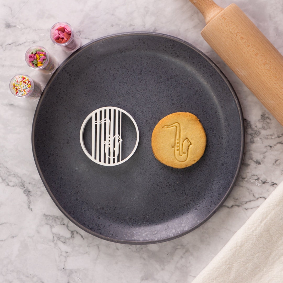 Saxophone Cookie Cutter L Family and Kids Cookie Cutter L Baking L 3D ...