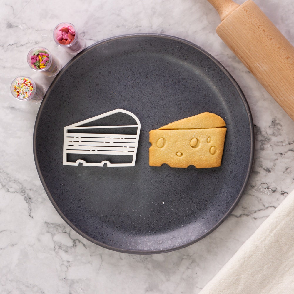 Cheese Cookie Cutter L Family and Kids Cookie Cutter L Baking L 3D ...