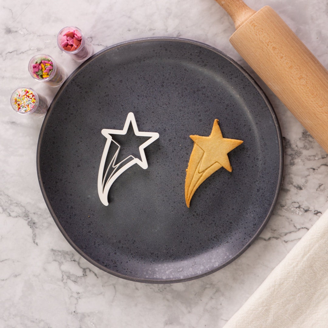Shooting Star Cookie Cutter L Family and Kids Cookie Cutter L Baking L ...