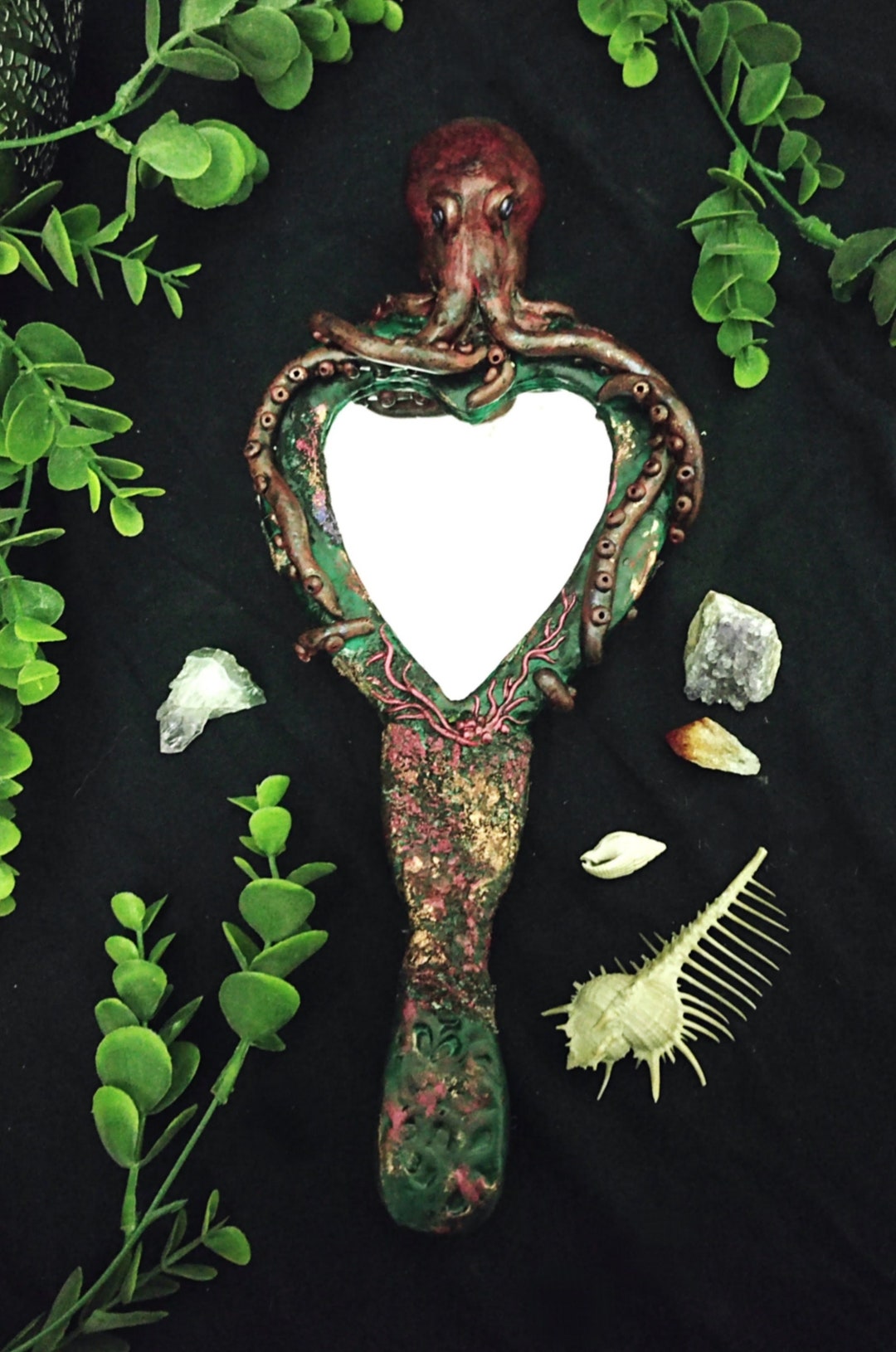 Kraken Octopus Fimo Mirror - Etsy