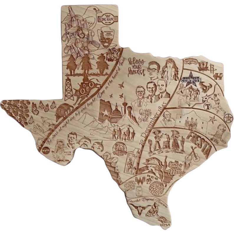 BEST of TEXAS COLLAGE, Texas Digital Print, Texas Map Photo, State Wall ...