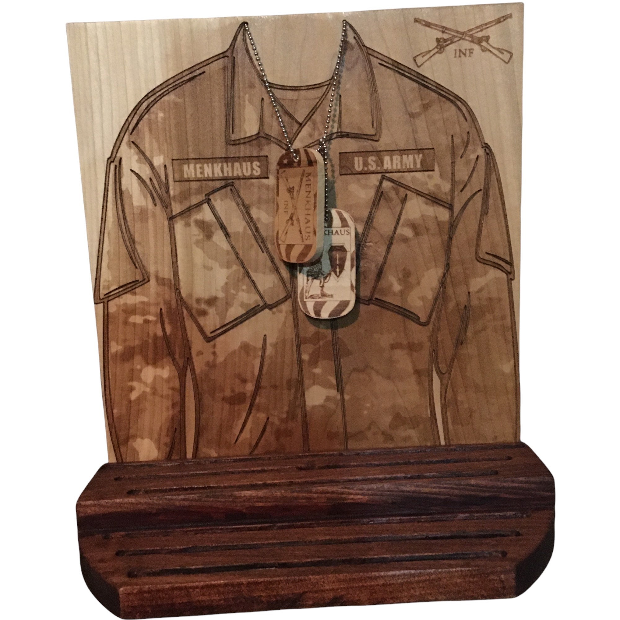 ARMY MALE ACU Soldier, Army Uniform Ocp Combat Male Retirement Pcs Gift ...