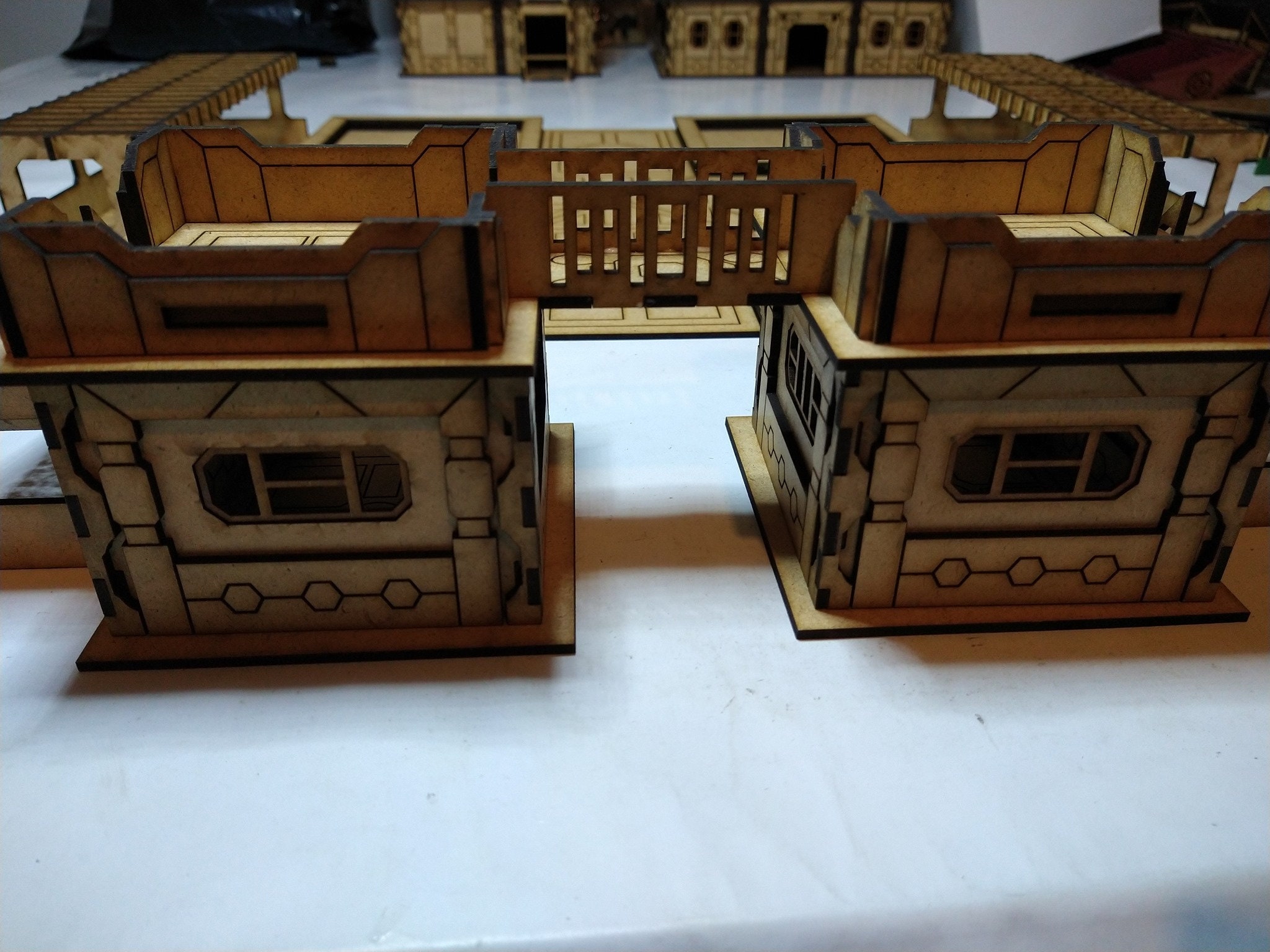 MDF Lasercut Terrain - Sci-fi Central Plazza (digital File/.cdr,.svg ...