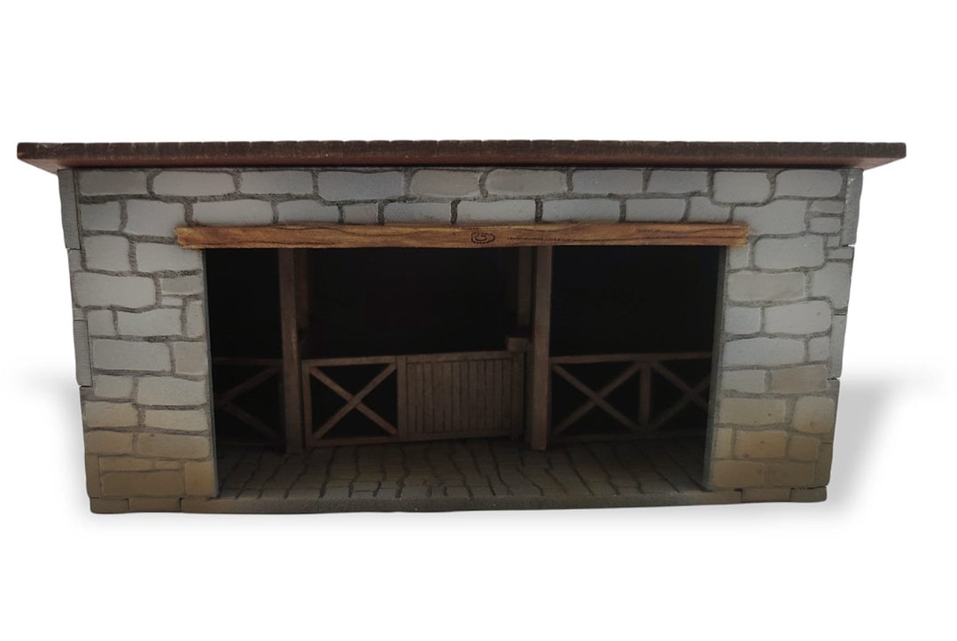MDF Lasercut Terrain - Stone Stables (digital File/.cdr,.svg) for 28mm ...