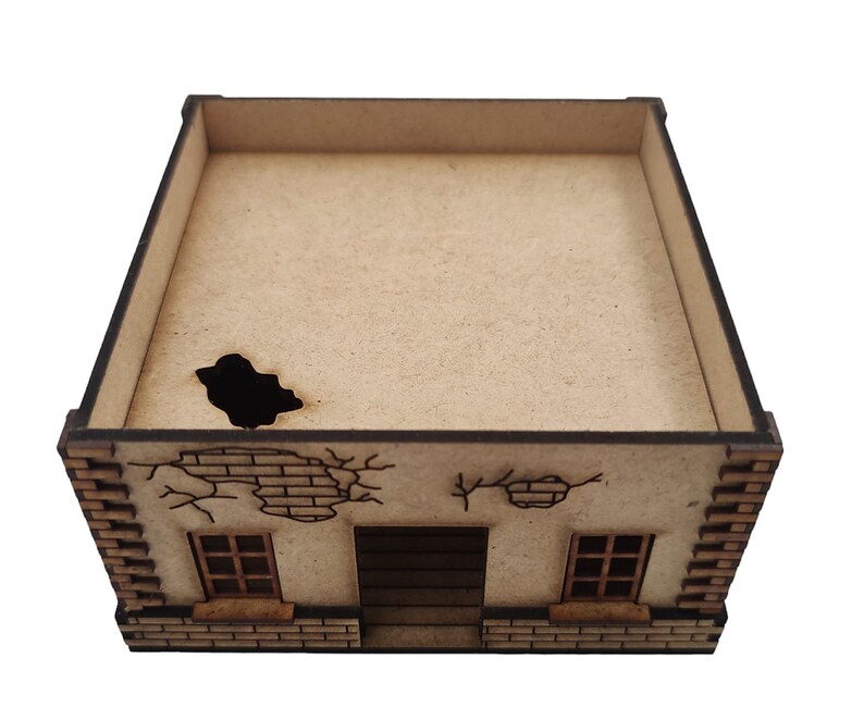 MDF Lasercut Terrain - Post Apo Small House 2(digital File/.cdr,.svg ...