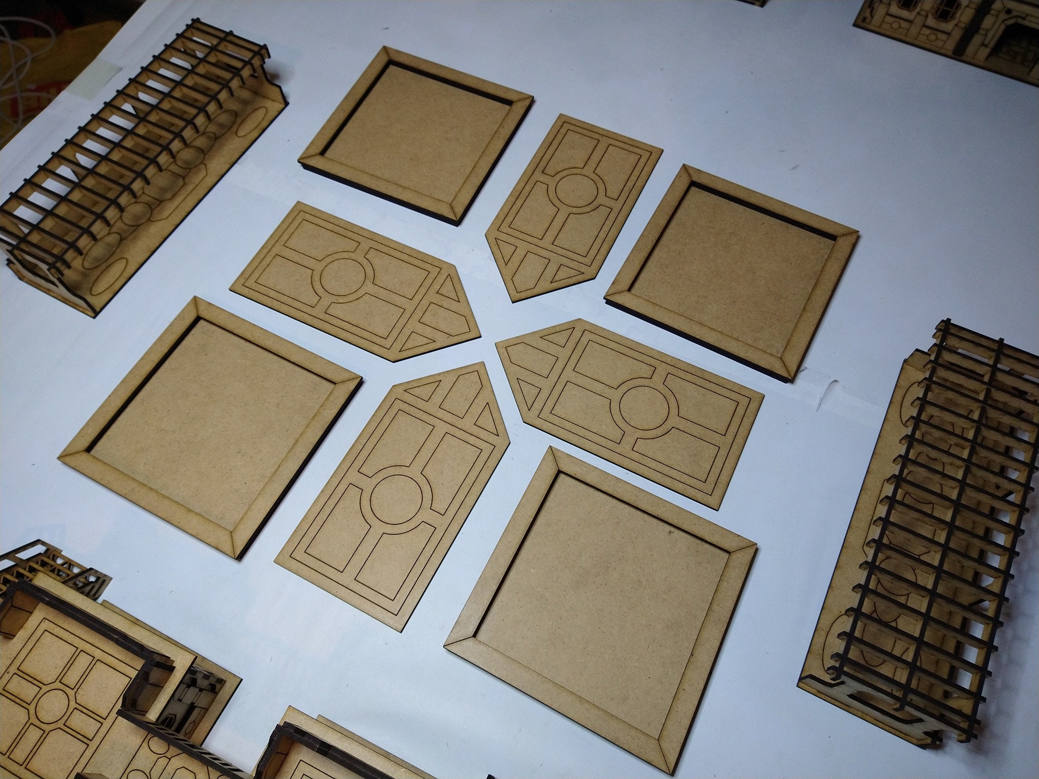 MDF Lasercut Terrain - Sci-fi Central Plazza (digital File/.cdr,.svg ...