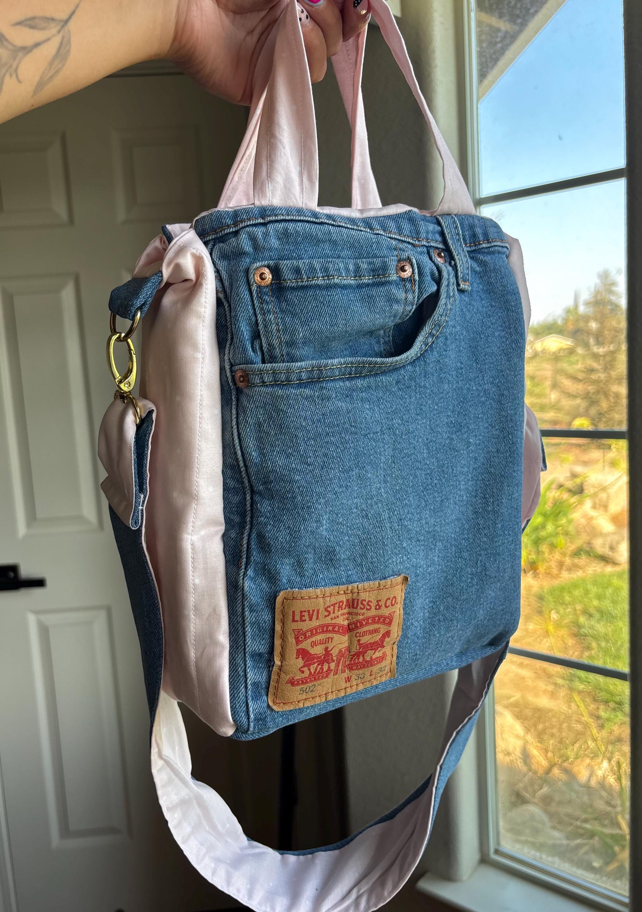 Custom Over the Shoulder Denim Bag - Etsy