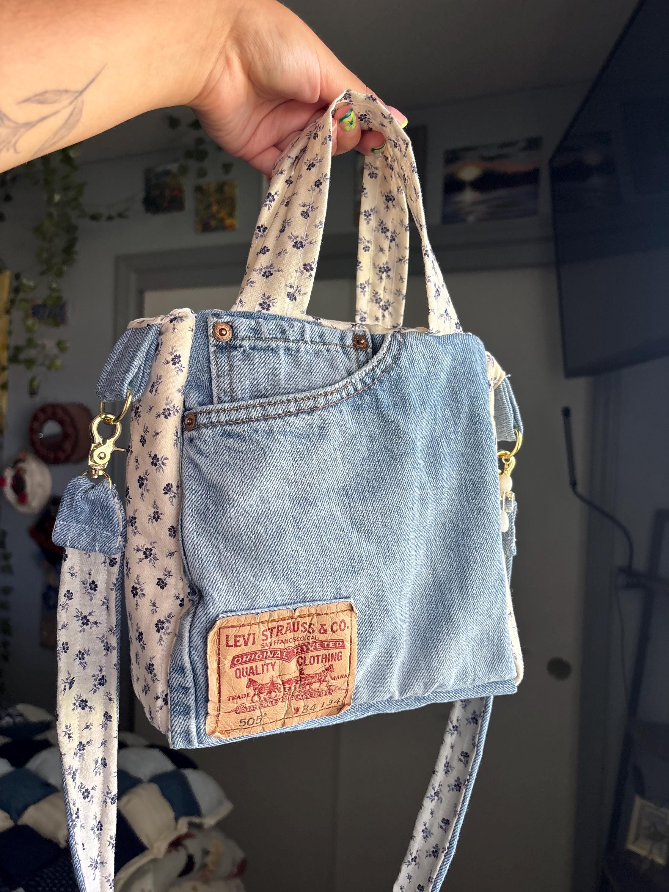 Custom Over the Shoulder Denim Bag - Etsy