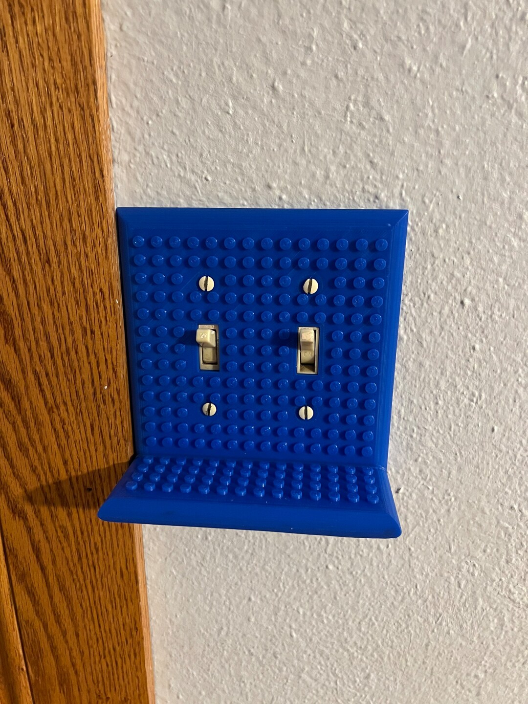 Lego Compatible Dual Light Switch Cover, With Mini Shelf. - Etsy