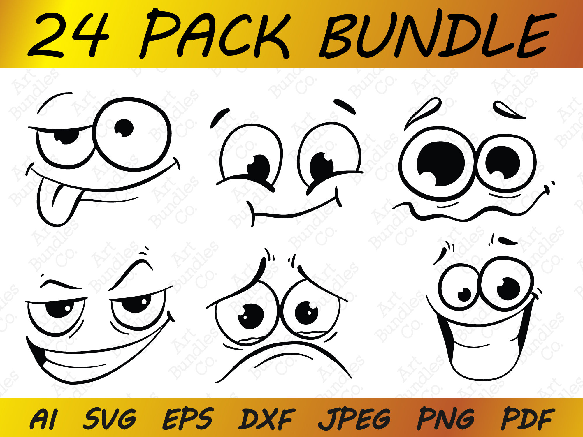 Cartoon Face SVG, Funny Face SVG, Funny SVG, Funny Png, Cartoon Cut ...