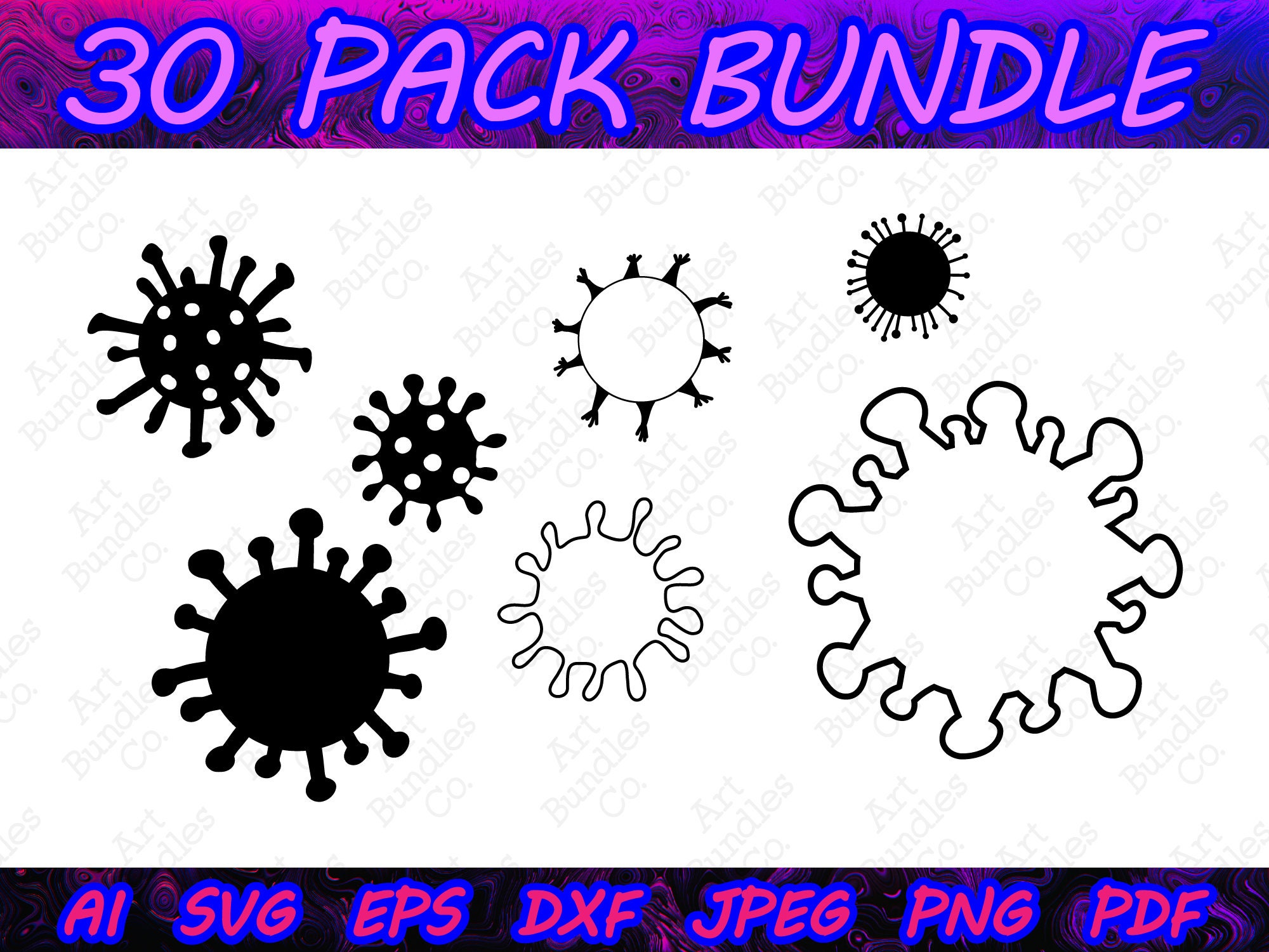 Virus SVG Germs SVG Delta SVG Omicron Svg Virus Png Germs - Etsy