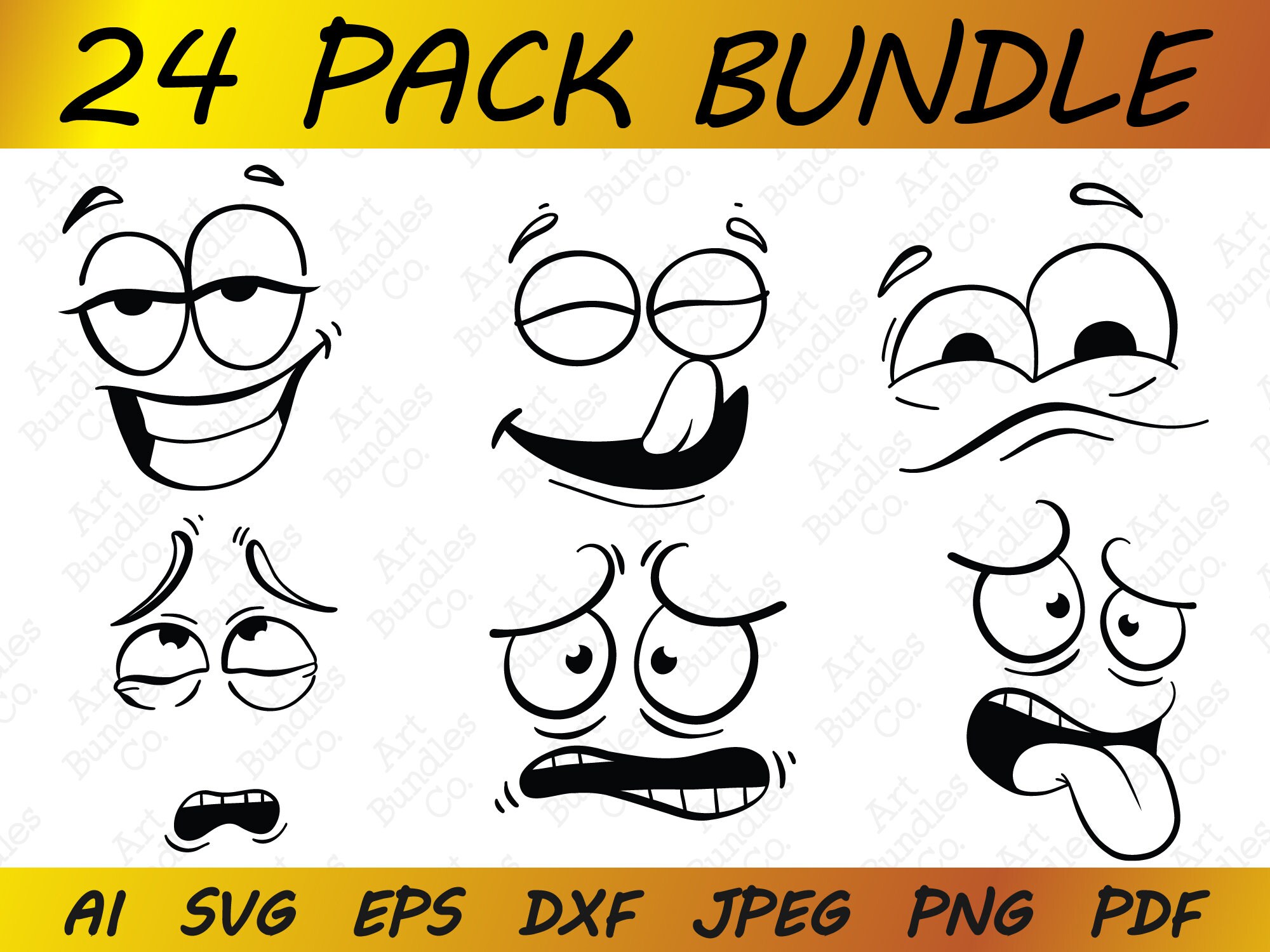 Cartoon Face SVG, Funny Face SVG, Funny SVG, Funny Png, Cartoon Cut ...