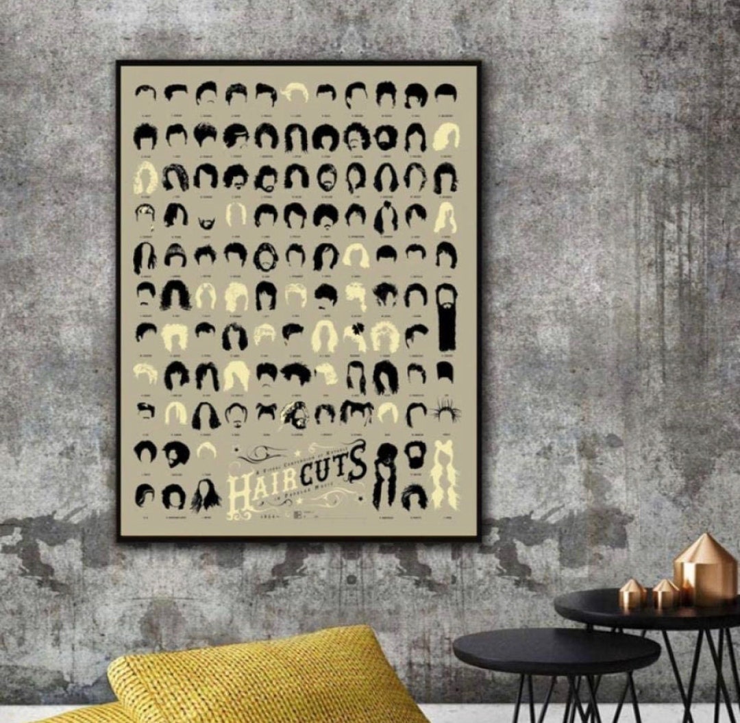 A Visual Compendium of Notable Haircuts in Popular Music Canvas Posters ...