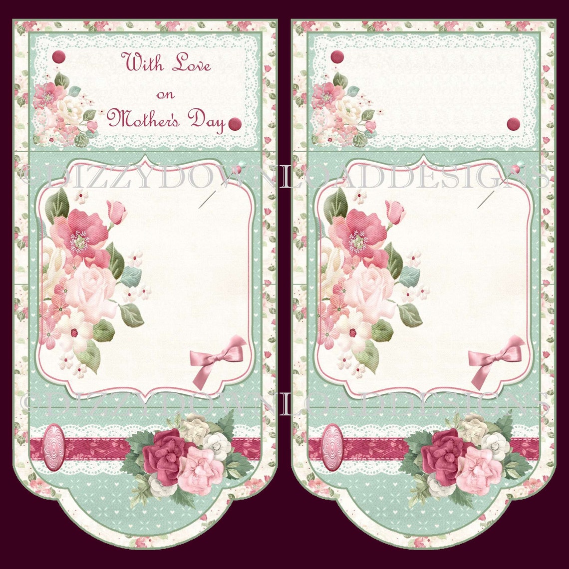 Flowers and Lace Easel Card Kit Suitable for Birthdays Anniversaries ...
