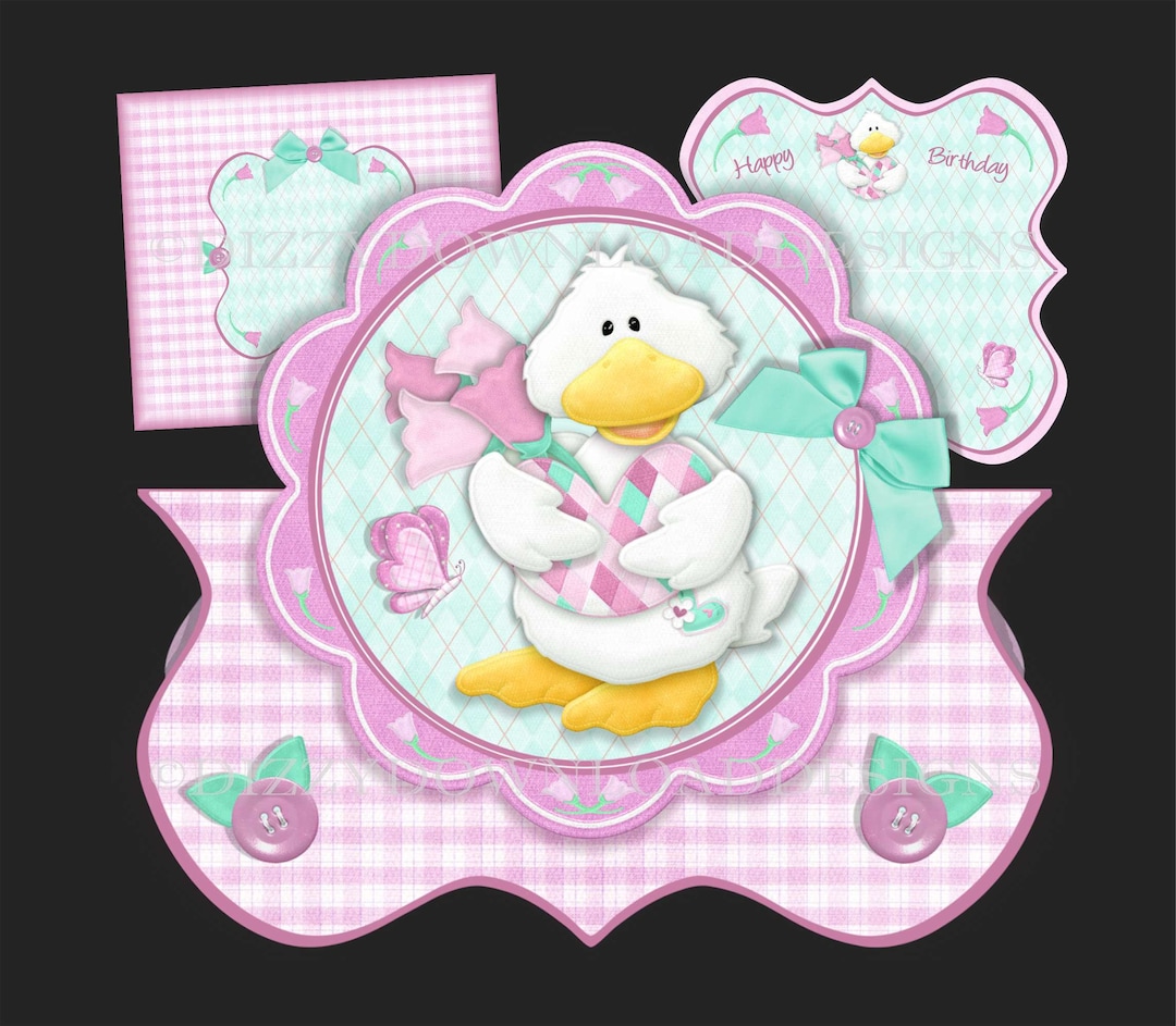 Ducky OTT Printable Card Inserts Decoupage Envy INSTANT DOWNLOAD Ready ...