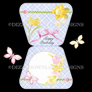 Daffodil Bag Downloadable Card Kit Digital Download INSTANT DOWNLOAD ...