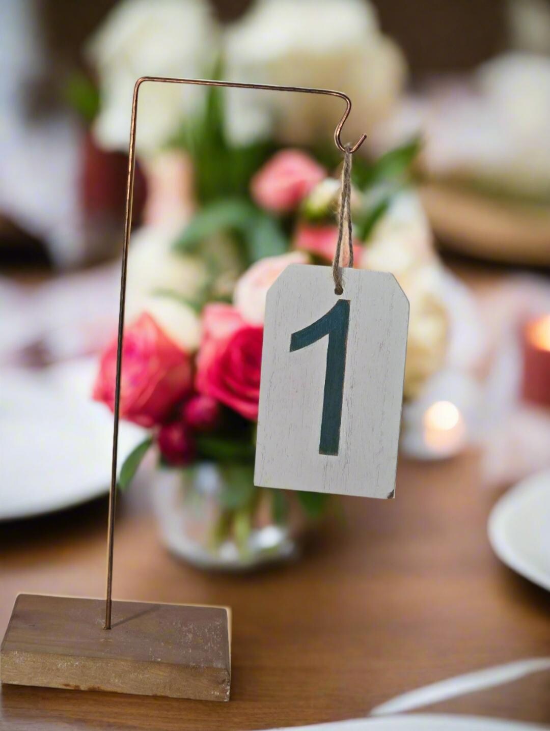 Rustic Antique White Price Tag Style Table Marker. - Simple Design With ...