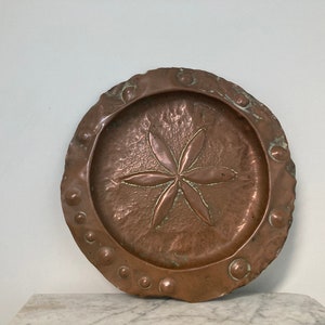 Antique Arts and Crafts Copper Plate - Etsy