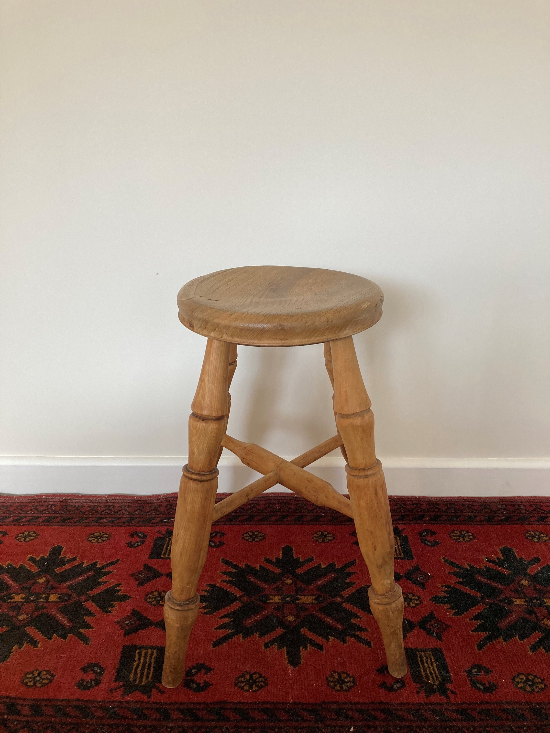 Antique Elm Stool - Etsy