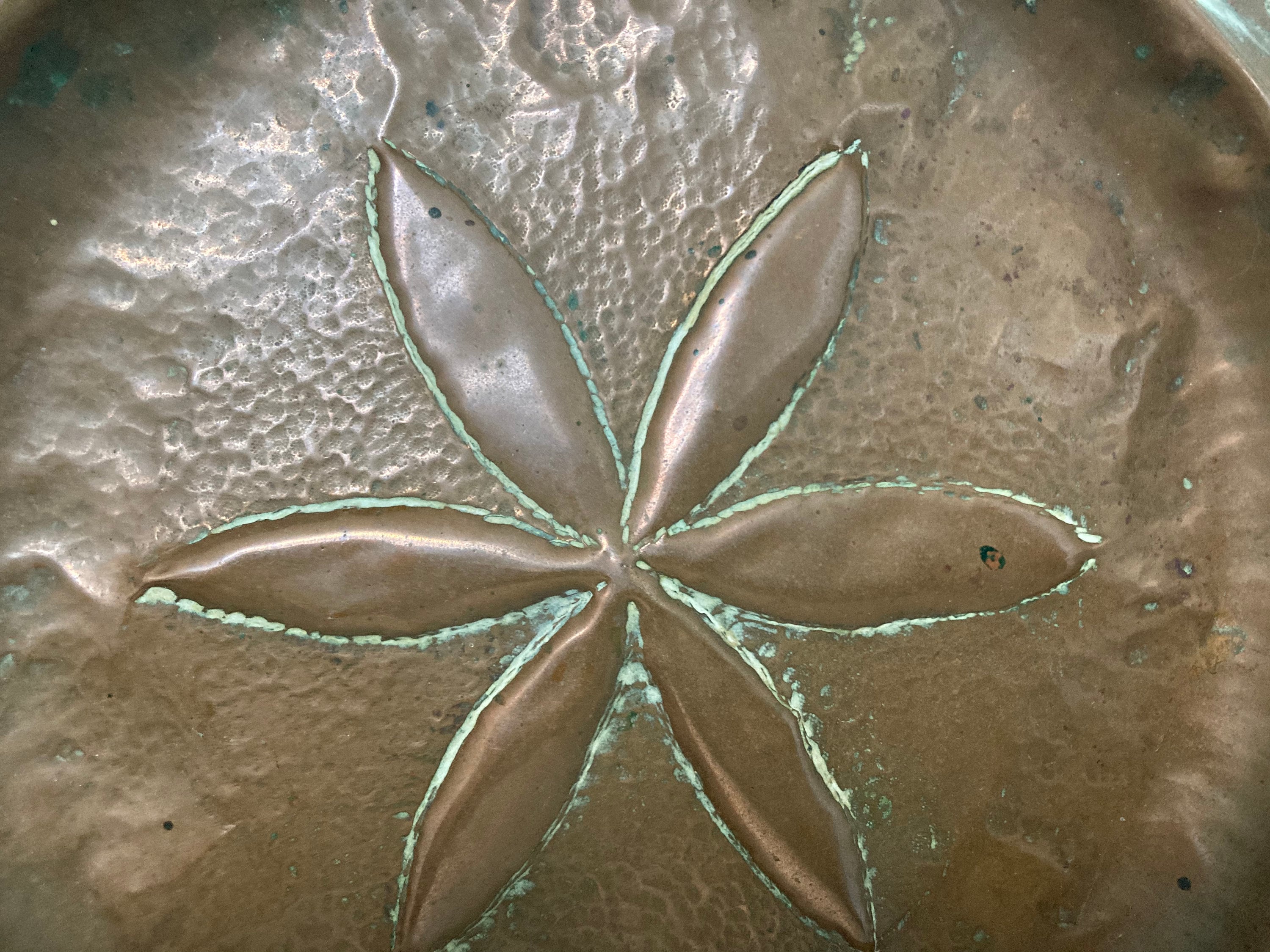 Antique Arts and Crafts Copper Plate - Etsy