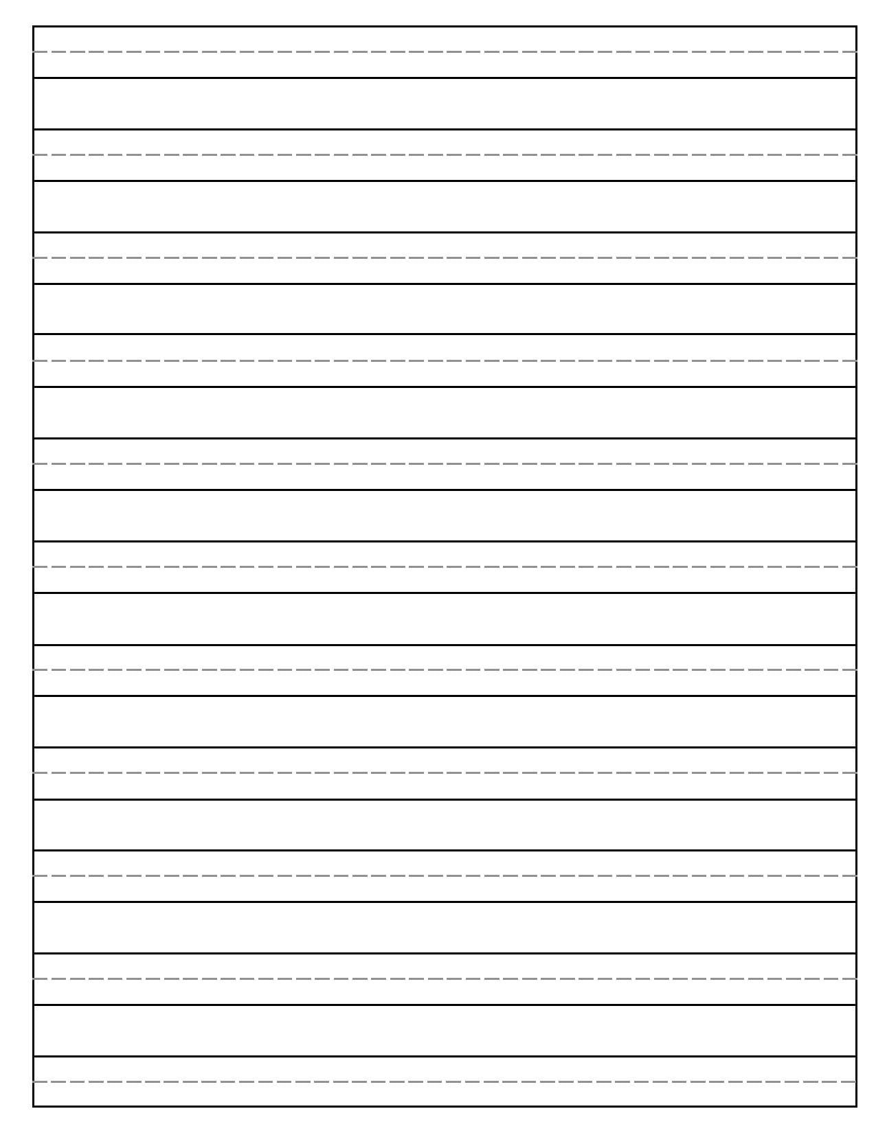 Cursive and Printing Writing Practice Paper - Etsy