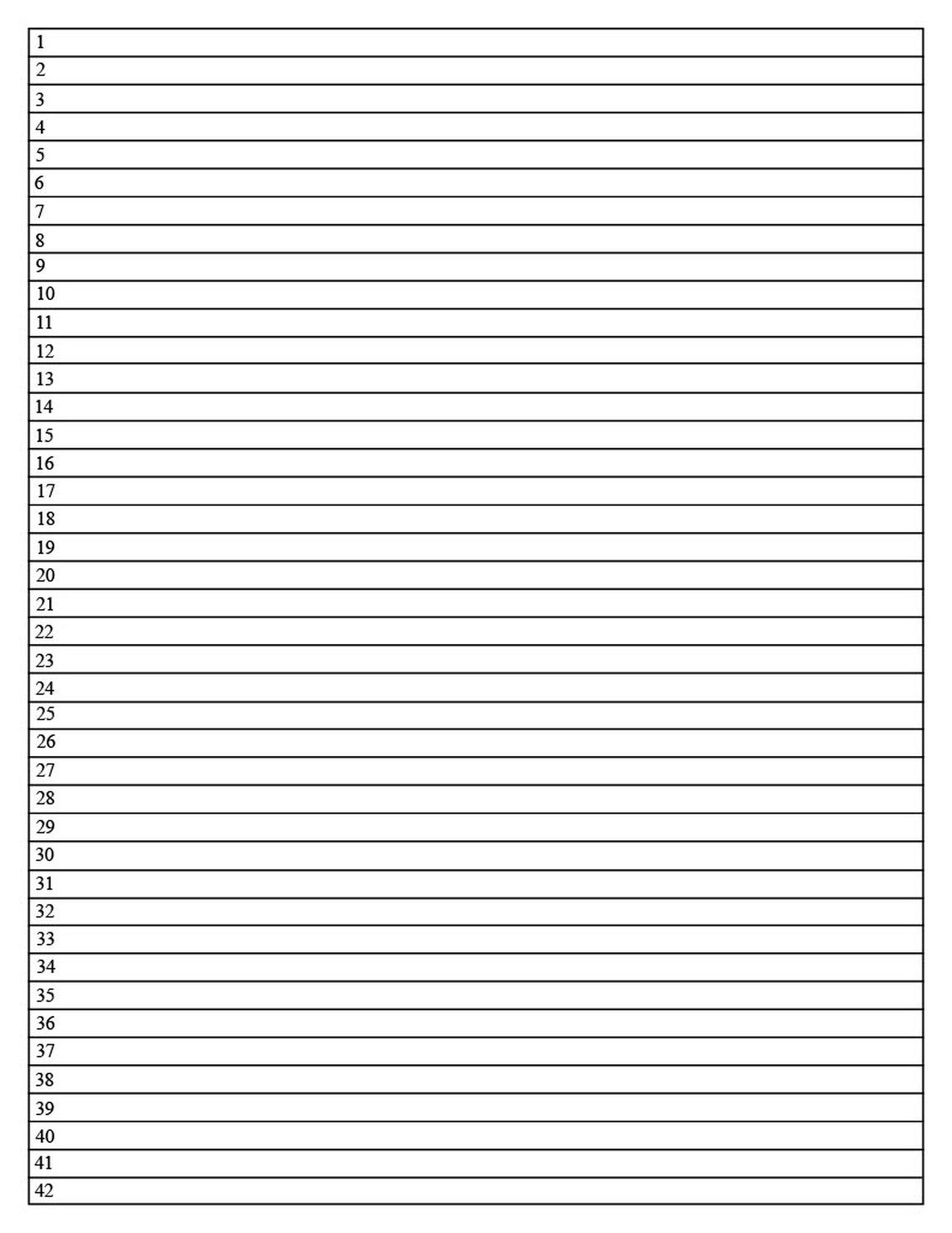 Quarter-inch Lined Notebook Paper With Line Numbers - Etsy