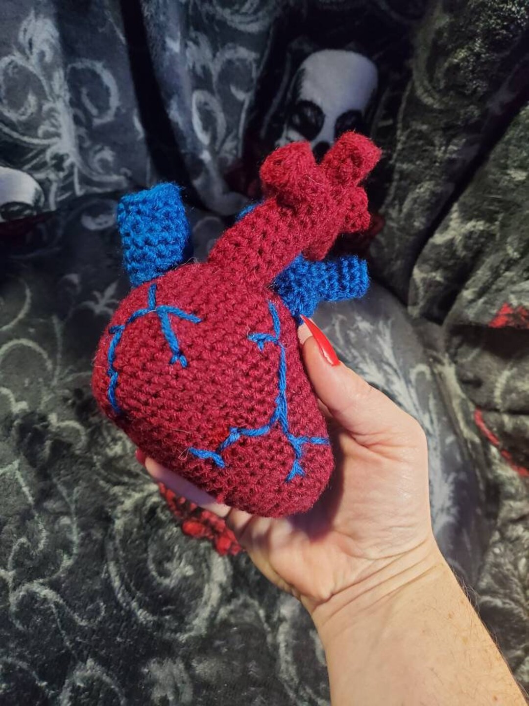 Crochet Anatomical Heart - Etsy