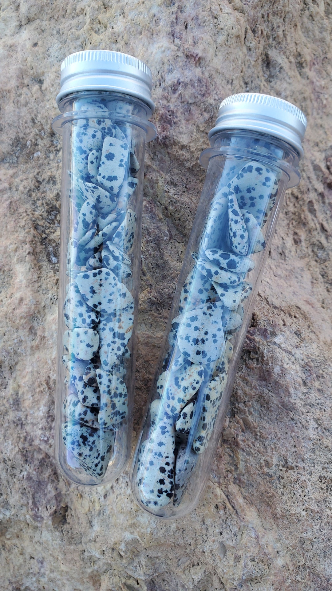 Stones in A Tube Tumbled Dalmatian Stone - Etsy