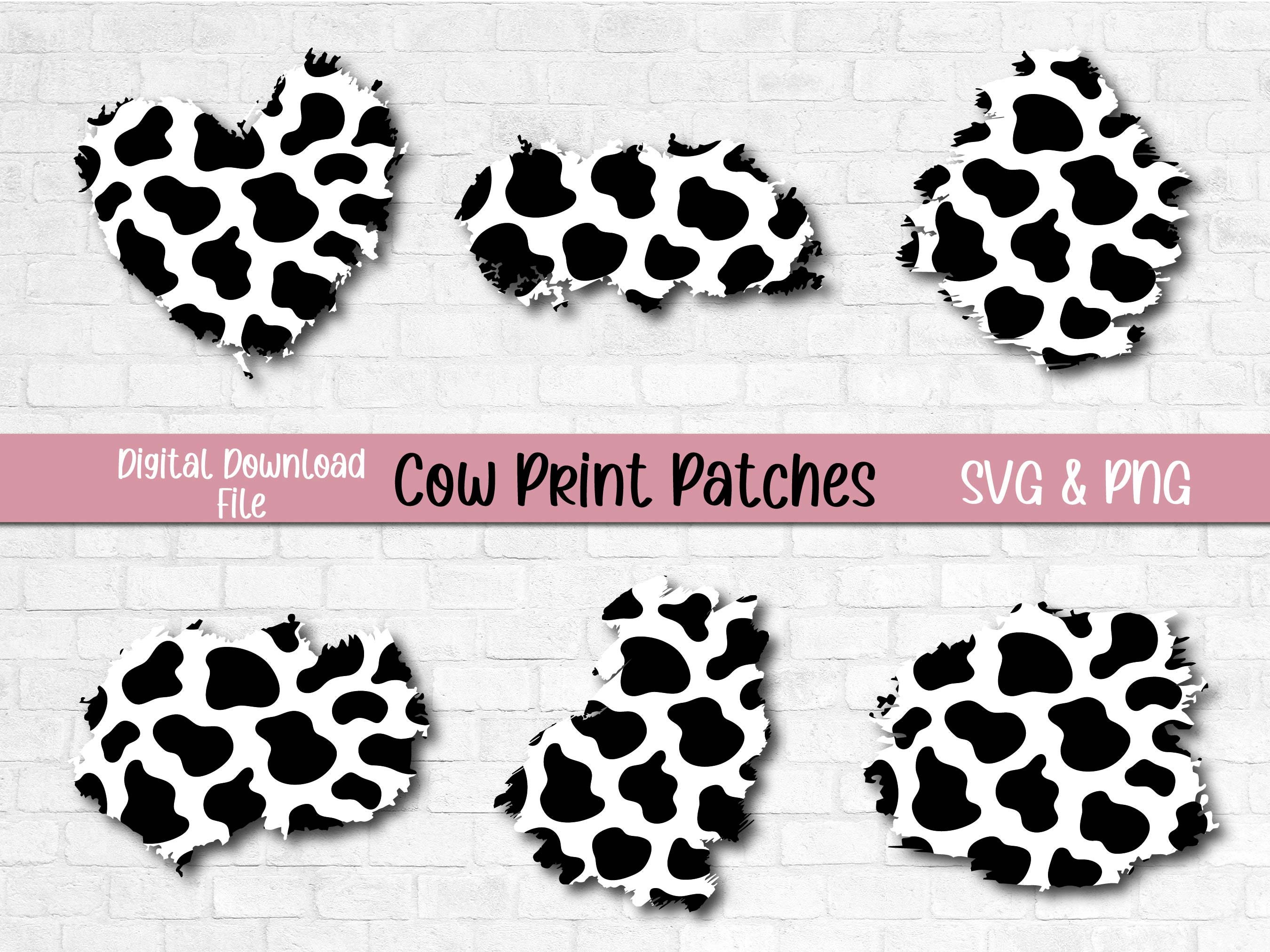 Cow Print Patch Bundle, Cow Print PNG, Cow Print Sublimation, Cow Print ...