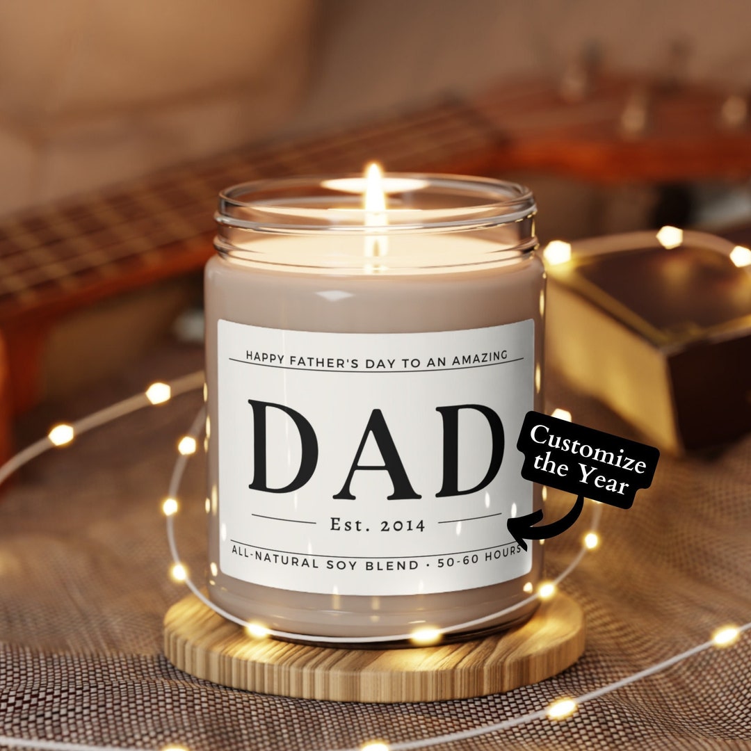 Fathers Day Candle, Dad Candle, Fathers Day Gift, Happy Father's Day ...