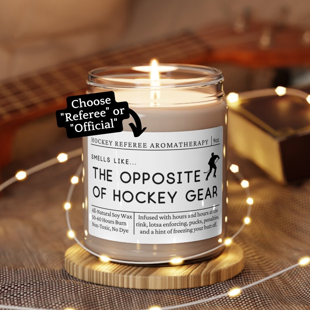 Hockey Referee Gift, Hockey Referee Candle, Hockey Candle, Hockey ...