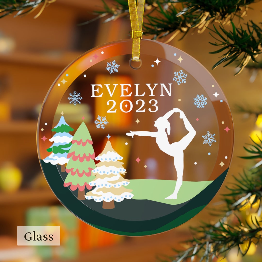 Gymnastics Ornament, Gymnast Ornament, Gymnastics Christmas Gift ...