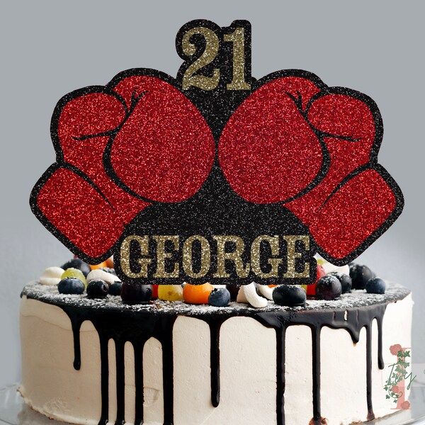 Boxer Cake Topper - Etsy