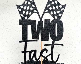 Two Fast Cake Topper Two Fast Birthday Two Fast Birthday Decoration Two ...
