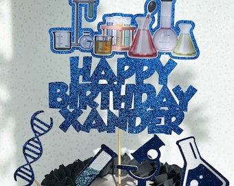 Science Themed Cupcake Toppers Pack of 6 - Etsy