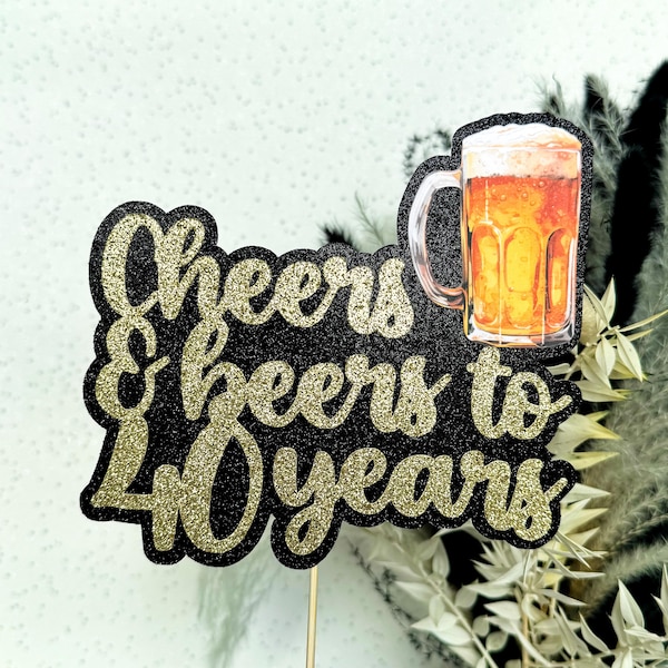 Beer Cake Topper - Etsy