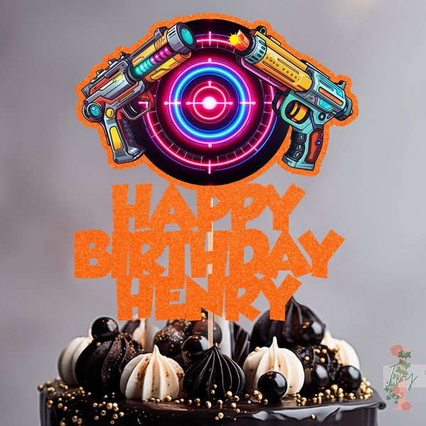 Laser Tag Cake - Etsy