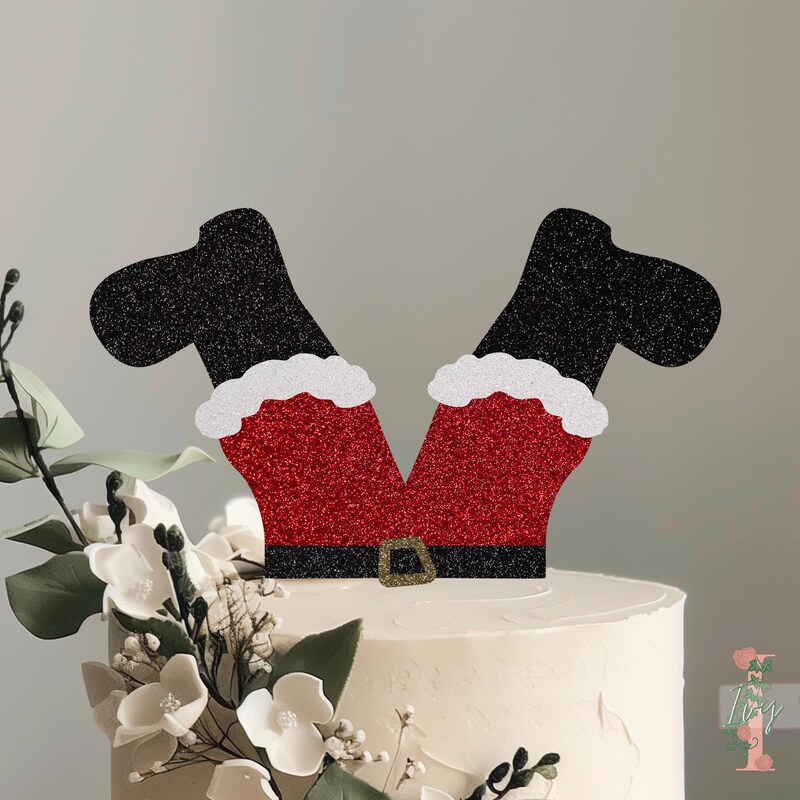 Santa Cake Topper - Etsy