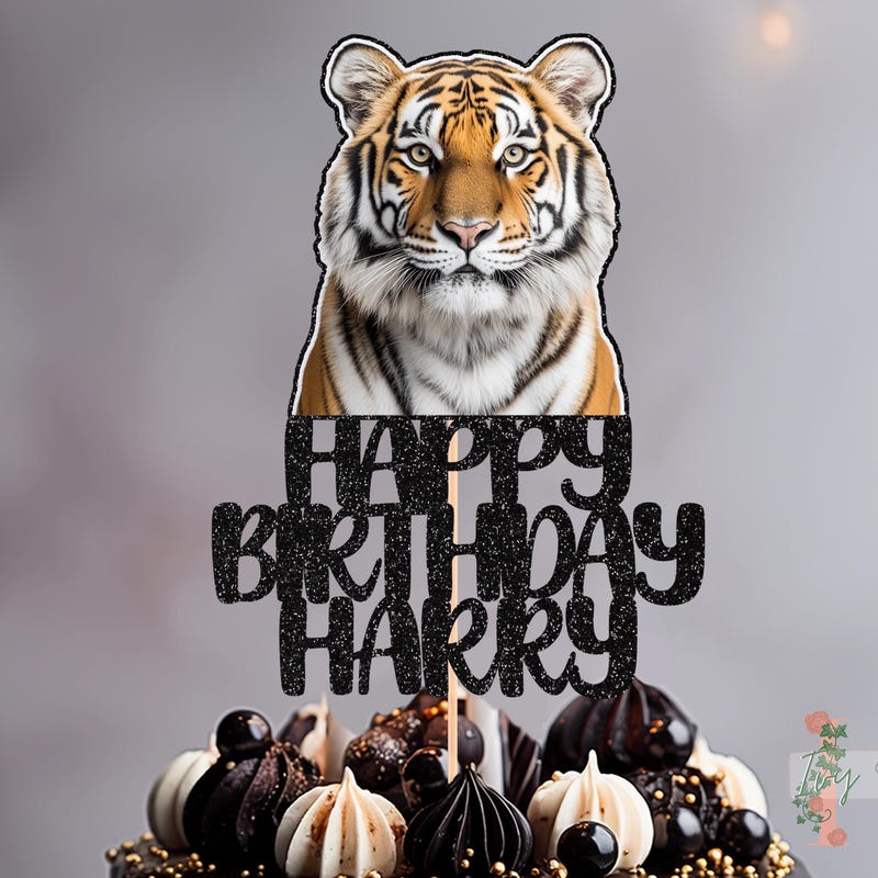 Tiger Cake Topper - Etsy UK
