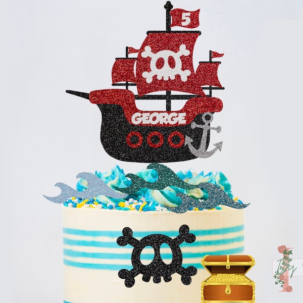 Ship Cake Topper - Etsy